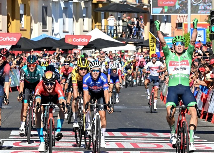 Tercer triunfo de Mads Pedersen en La Vuelta, Evenepoel líder Diario ...